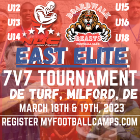 East Elite 7v7 Tournament for U12,U13,U14,U15, U16 and U18, March 18th ...